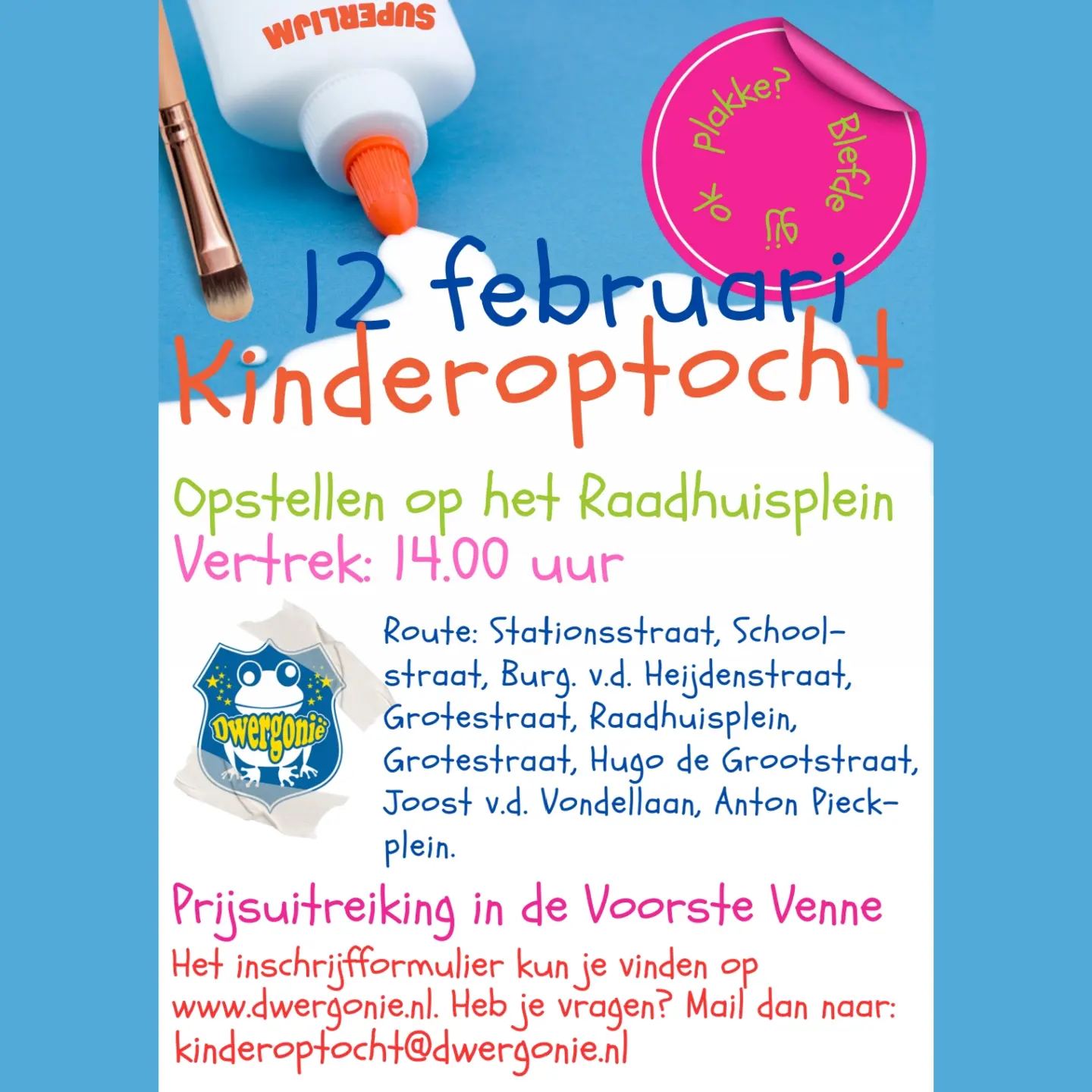 Kinderoptocht 2024 op 12 februari, zien we je daar? – Dwergonië